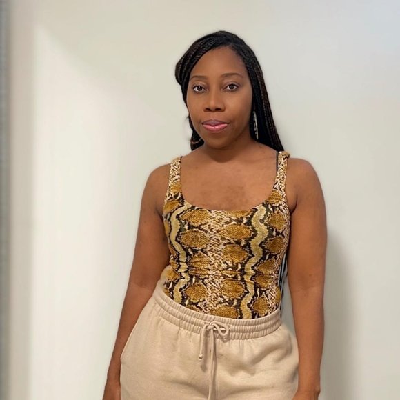 shopstylefinity.com | Tops | Nwt Snake Print Mesh Bodysuit | Poshmark